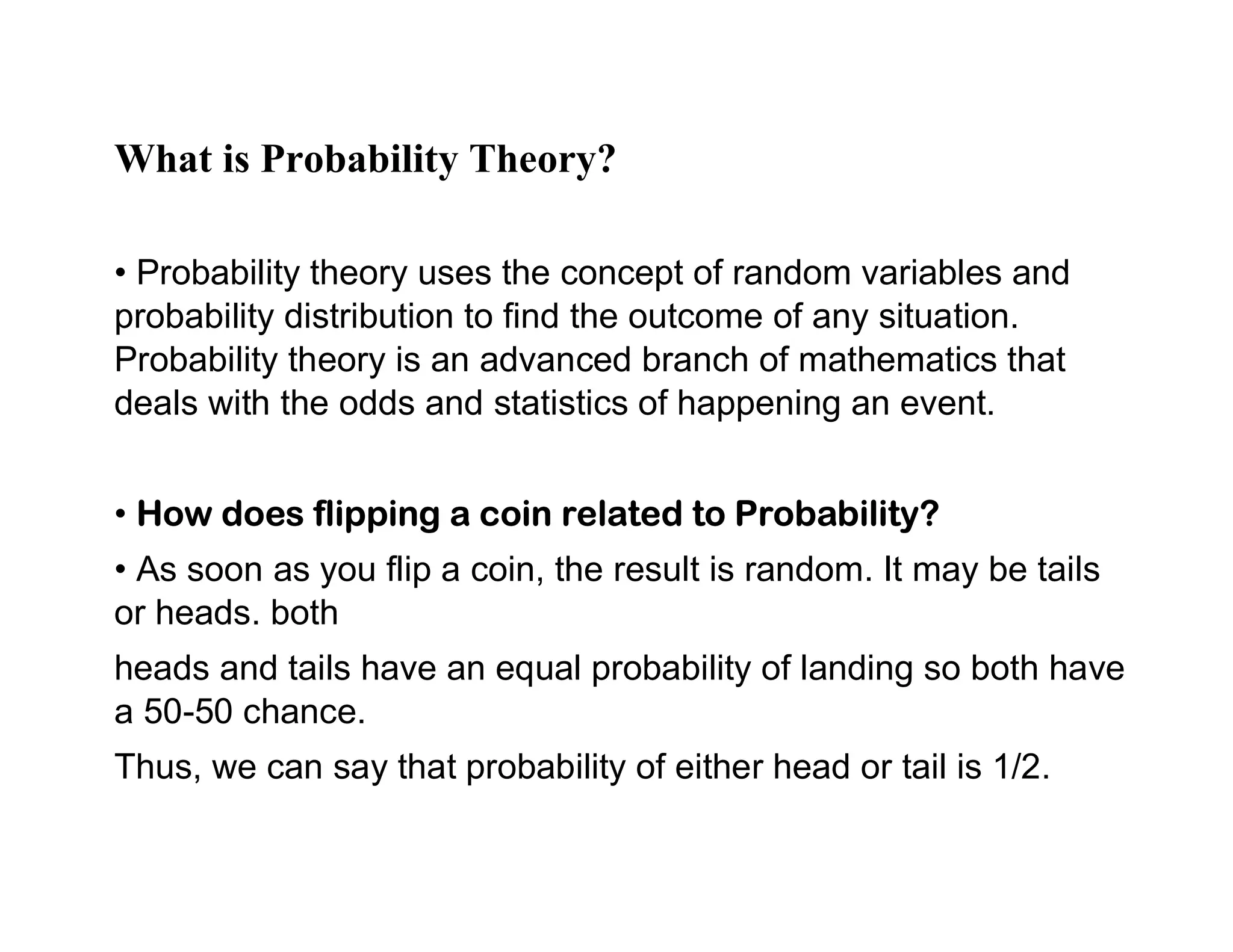 Probability theory | PDF