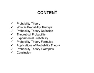 Probability theory | PDF