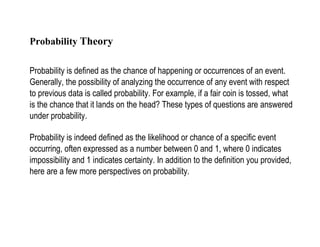 Probability theory | PDF
