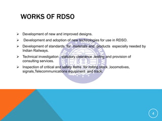 Rdso training ppt final report | PPTX