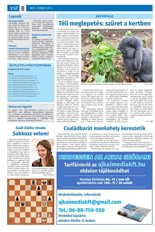 Ajkai Szó 2022. február 4. | PDF