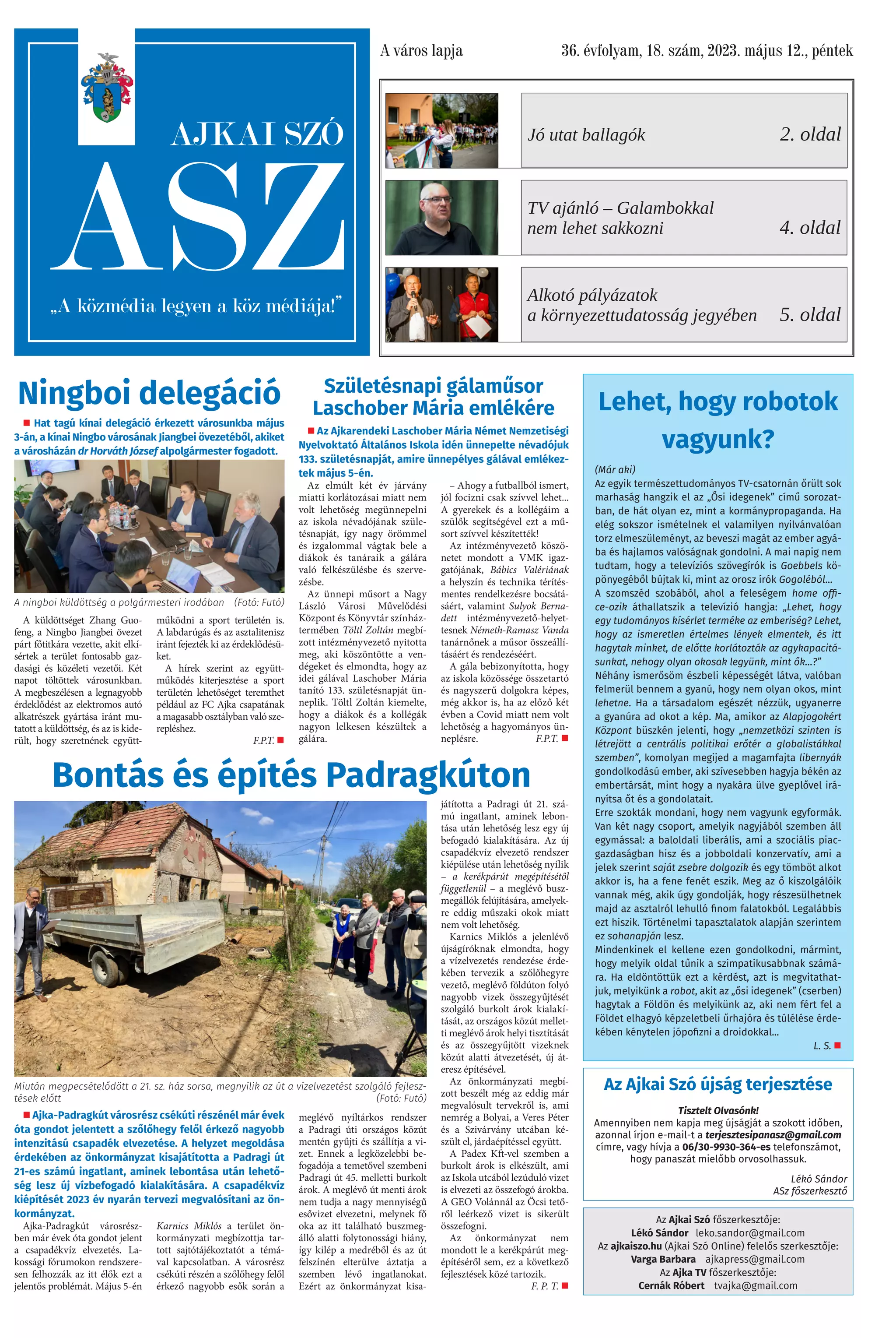 Ajkai Szó 2023. május 12. | PDF