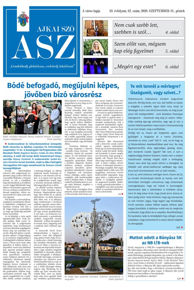 Ajkai Szó 2020.szeptember.18. | PDF