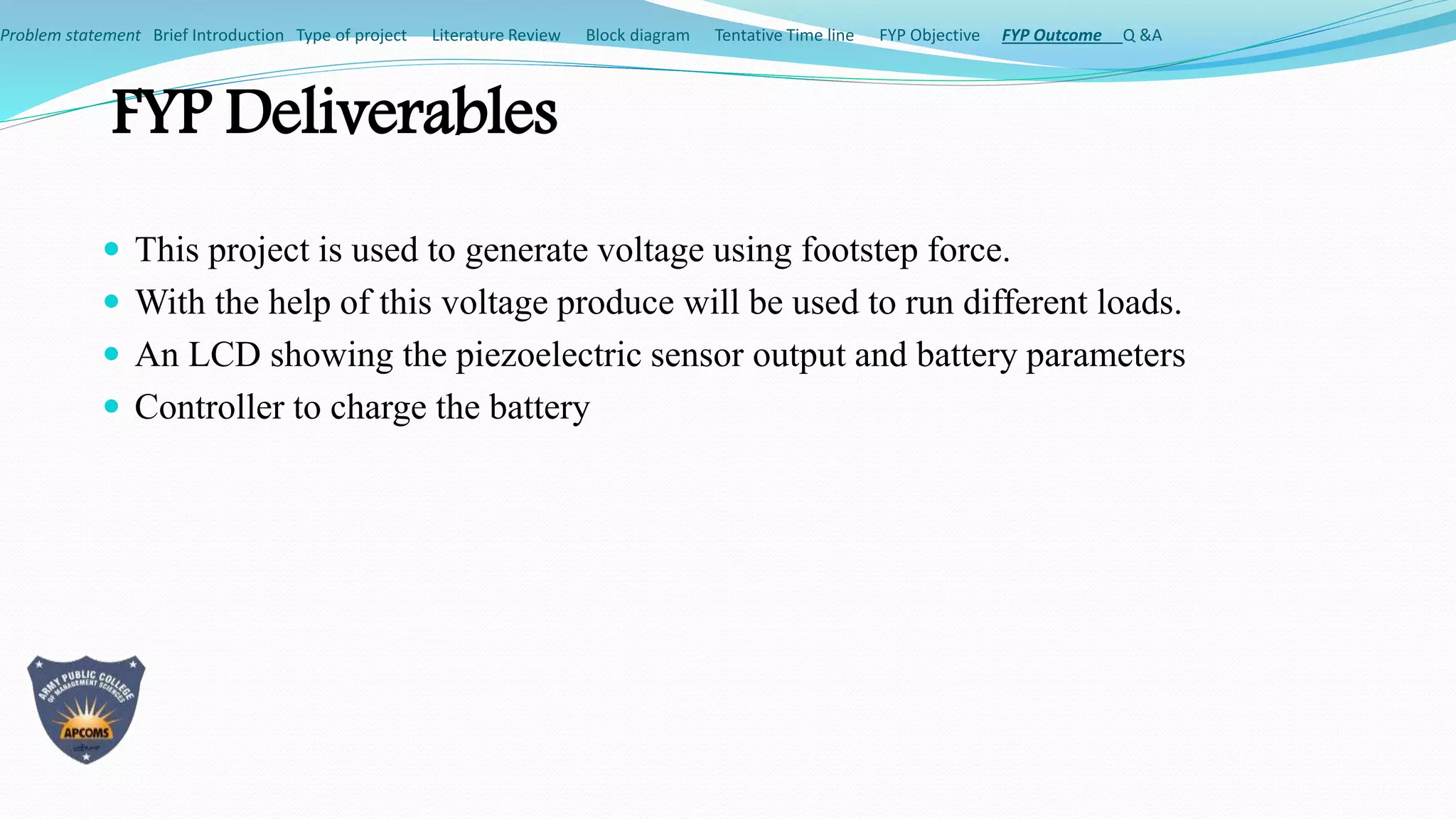 Foot Step Power Generation Using piezoelectric material | PPTX