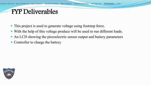 Foot Step Power Generation Using piezoelectric material | PPTX