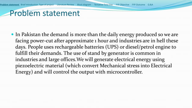 Foot Step Power Generation Using piezoelectric material | PPTX