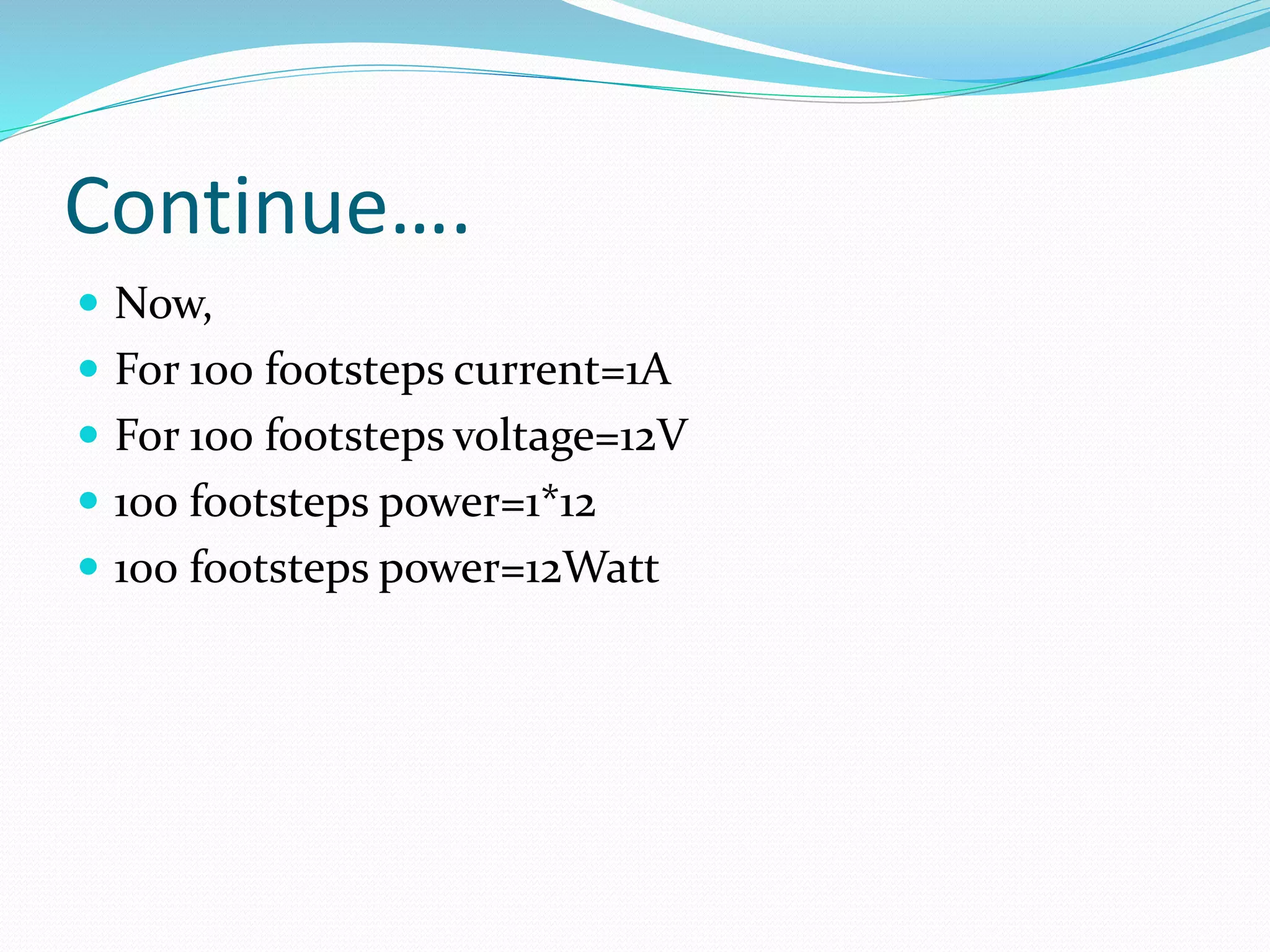 Foot Step Power Generation Using Piezoelectric Sensors | PPTX