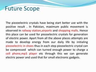 Foot Step Power Generation Using Piezoelectric Sensors | PPTX ...