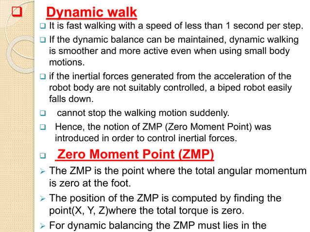 Walking Control Algorithm Of Biped Humanoid Robot On Even Uneven And Inclined Floor Ppt