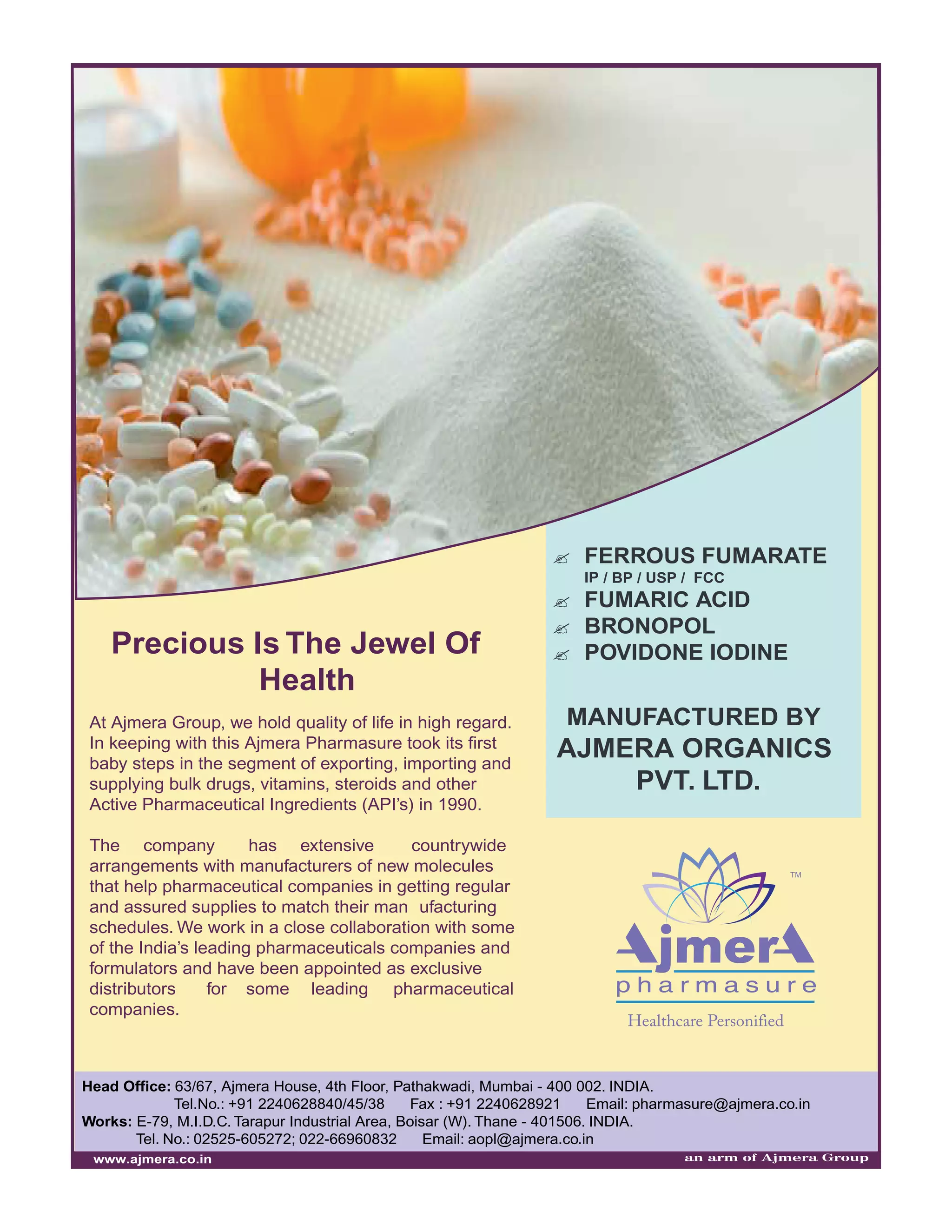 Ajmera Pharmasure | PDF