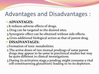 Pro Drug: Basic concepts and Applications | PPTX