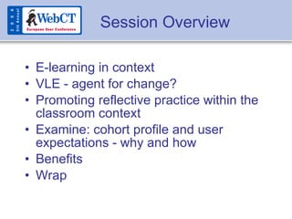 Helping teachers understand their learners and their needs better in ...