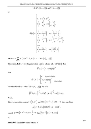 TRANSCENDENTAL CANTOR SETS AND TRANSCENDENTAL CANTOR FUNCTIONS | PDF