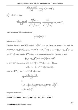 TRANSCENDENTAL CANTOR SETS AND TRANSCENDENTAL CANTOR FUNCTIONS | PDF