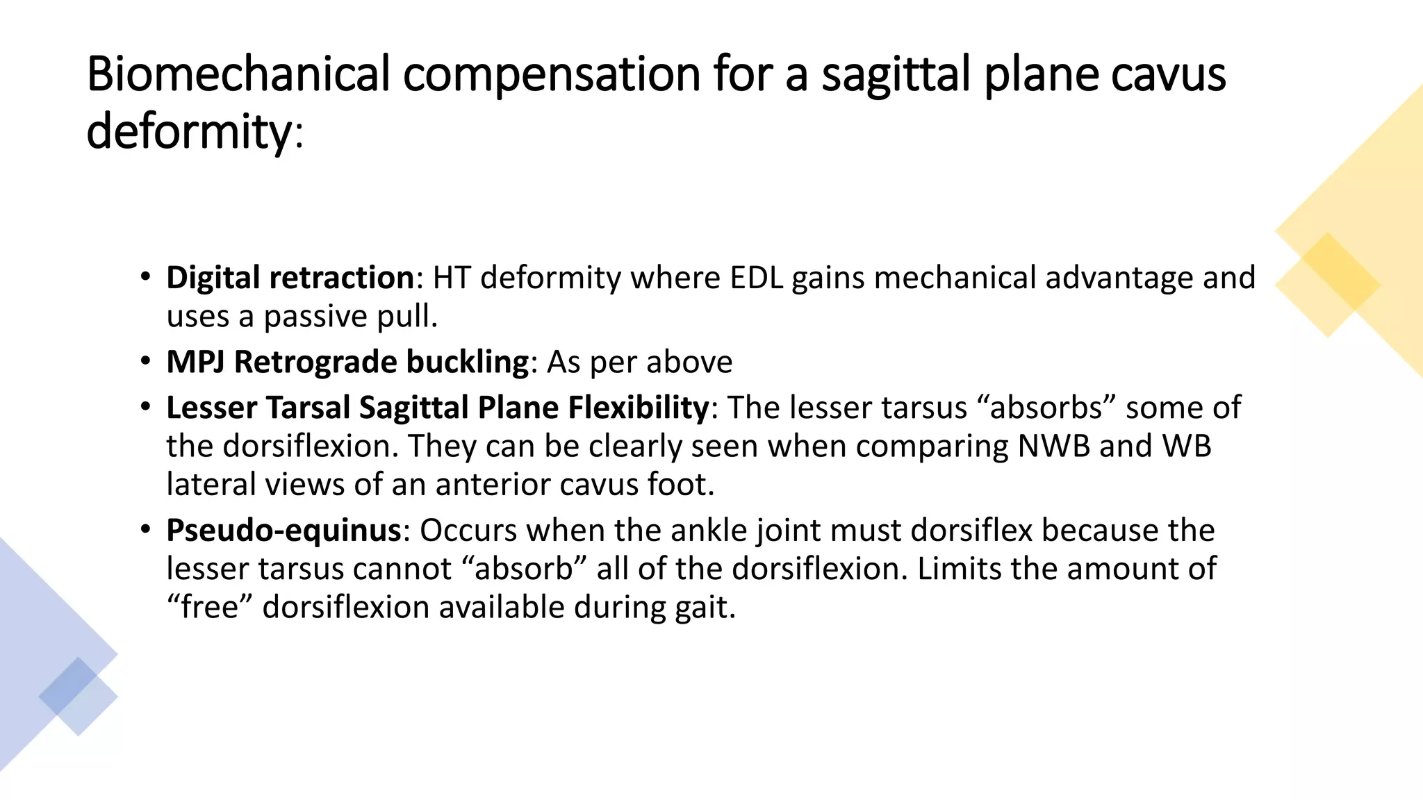 AJM Sheet: pes cavus | PPTX