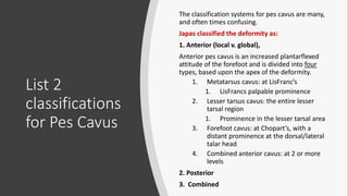 AJM Sheet: pes cavus | PPTX
