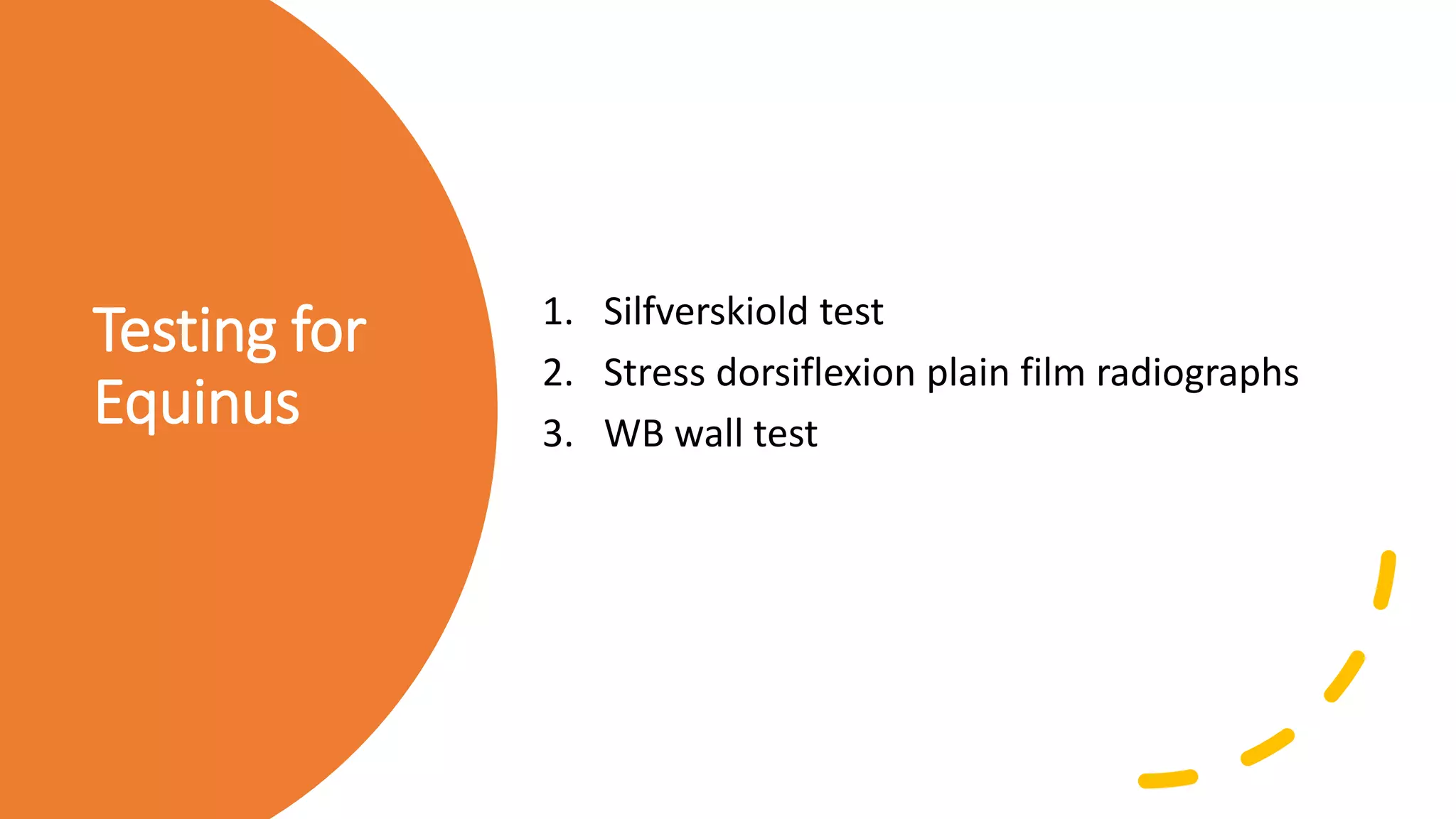 AJM Sheet: Ankle Equinus | PPTX