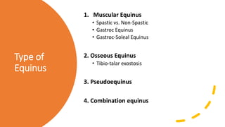 AJM Sheet: Ankle Equinus | PPTX