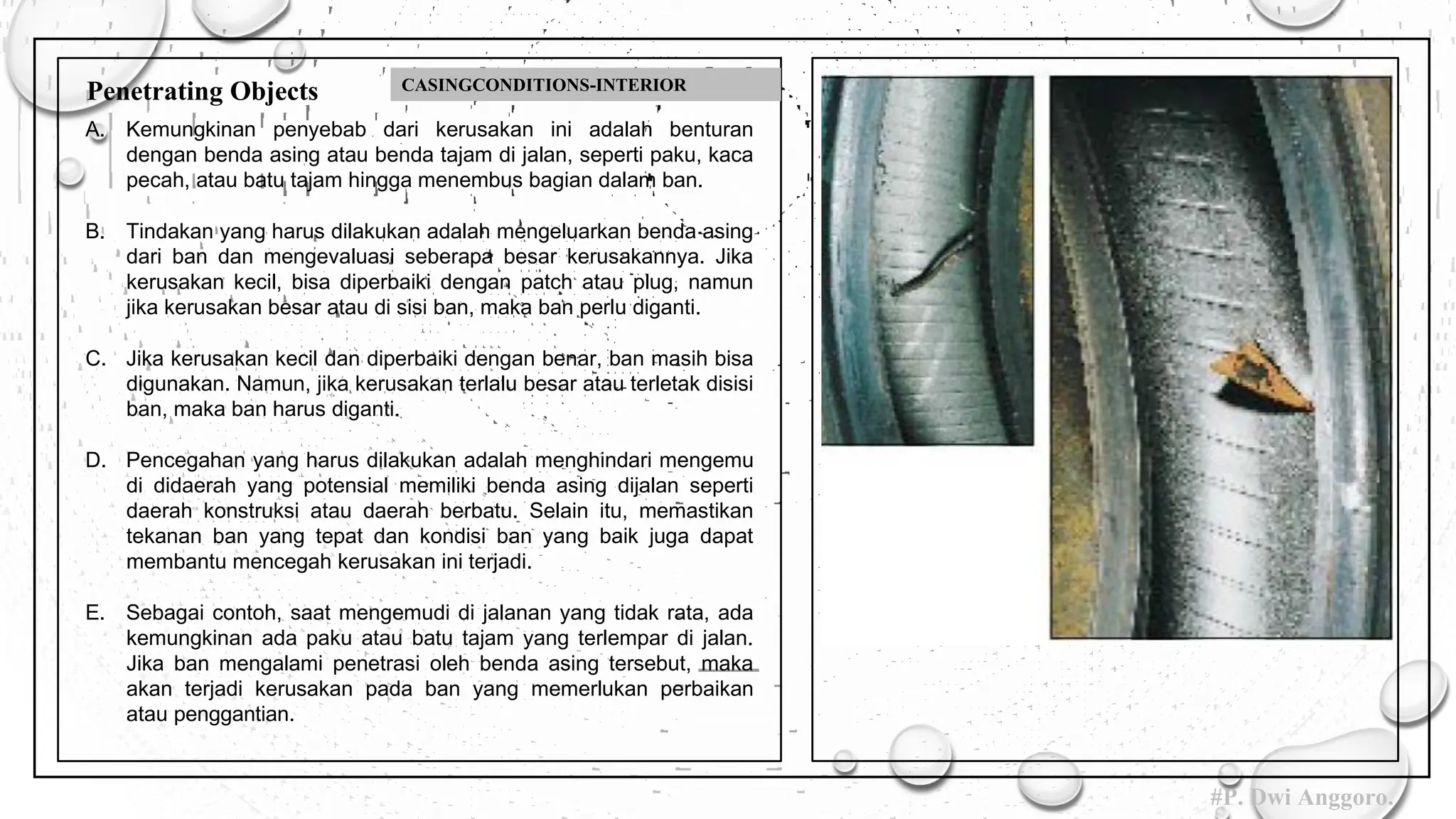 Penanganan ban dan limbah ban, perawatan dan pemanfaatan | PPT