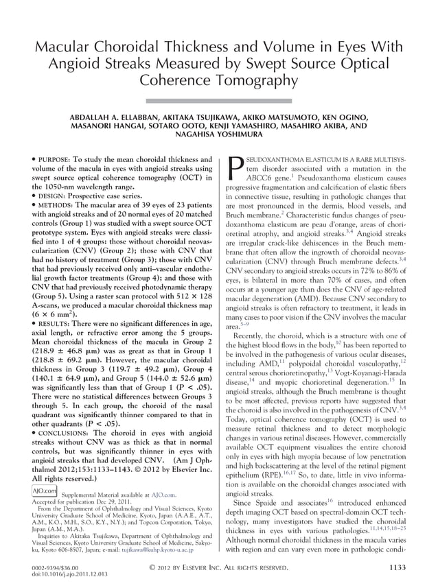Macular Choroidal Thickness and Volume in Eyes With Angioid Streaks ...