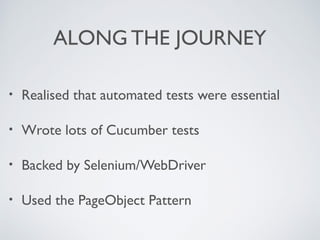 A journey beyond the page object pattern | PPT