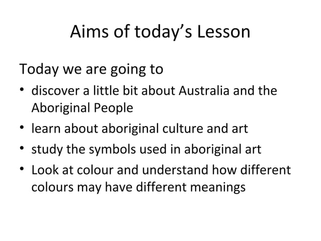 ABORIGINAL ART | PPT
