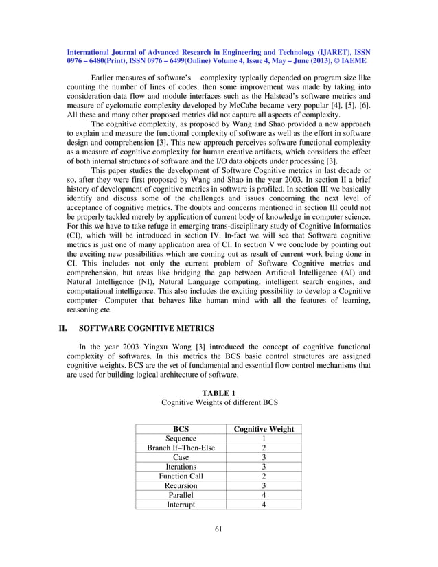 A Journey From Cognitive Metrics To Cognitive Comput Pdf
