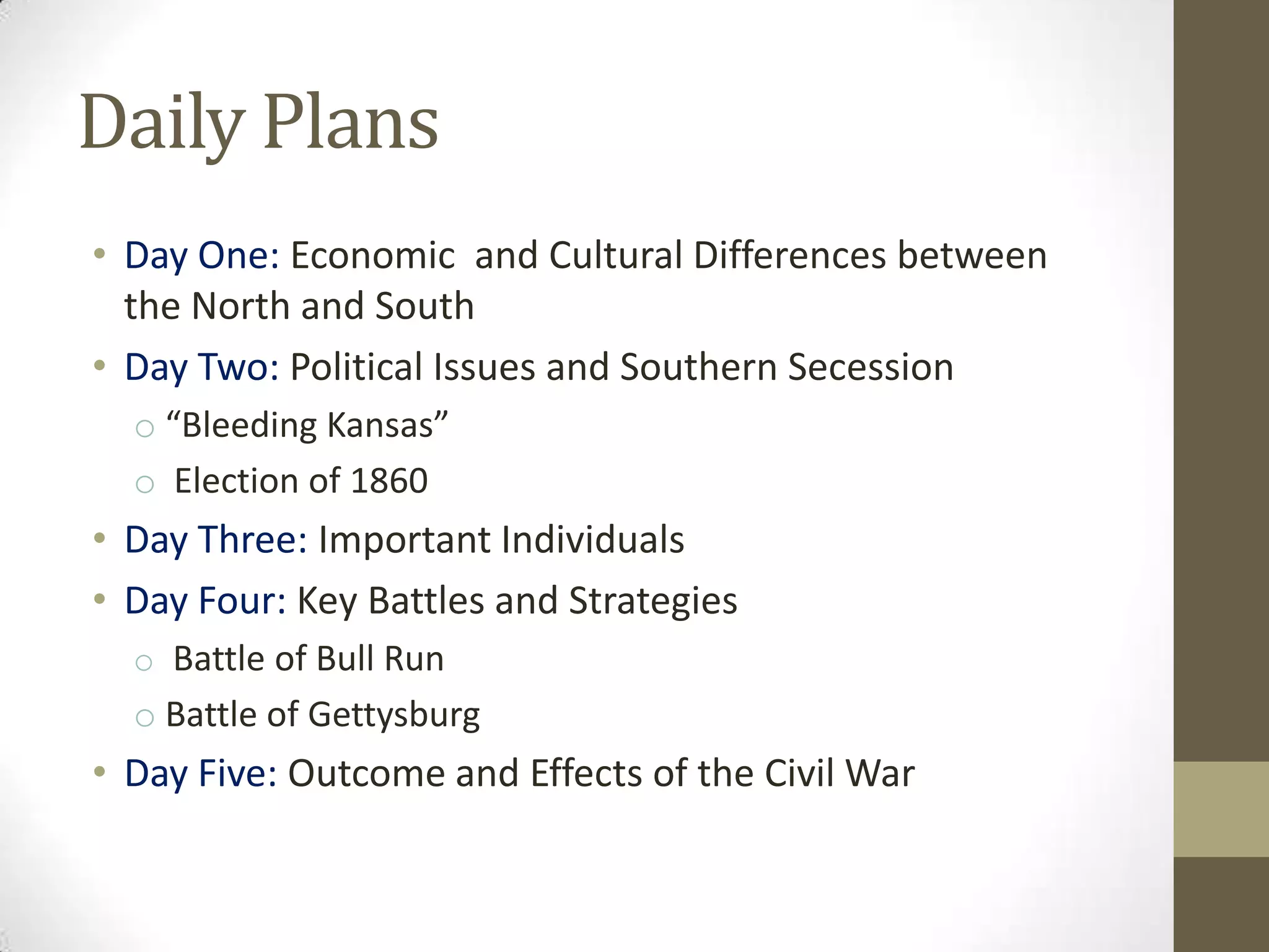 A journey into the civil war power point 2 | PPTX