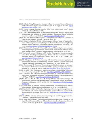 A Journey Into The Metacognitive Learning Strategies | PDF