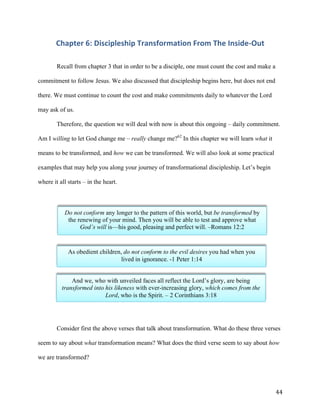 A Journey of Intentional Discipleship | PDF