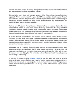 A Journey Through Science Fiction_ Exploring Imagination, Technology ...