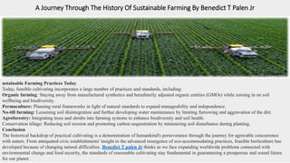 A Journey Through The History Of Sustainable Farming By Benedict T ...