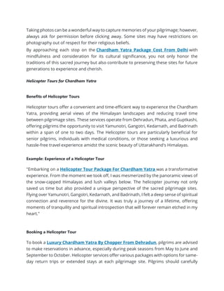 A Journey Through Uttarakhand's Chardham Yatra | PDF