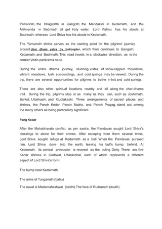 A journey to char dham yatra in the Himalayas by helicopter.ppt