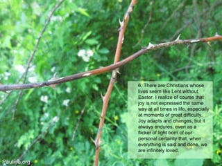 A joy ever new (concl.) | PPT