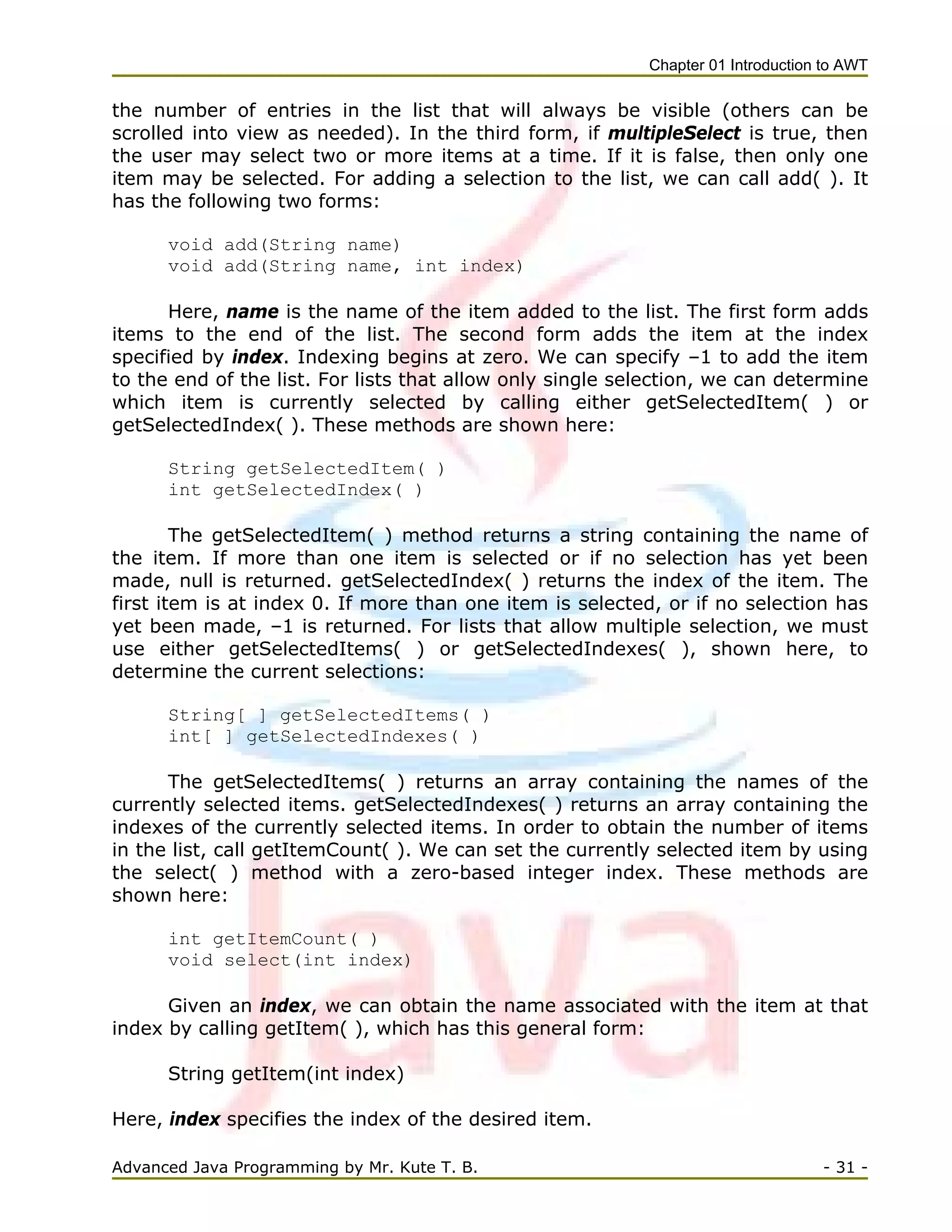 Ajp notes-chapter-01 | PDF