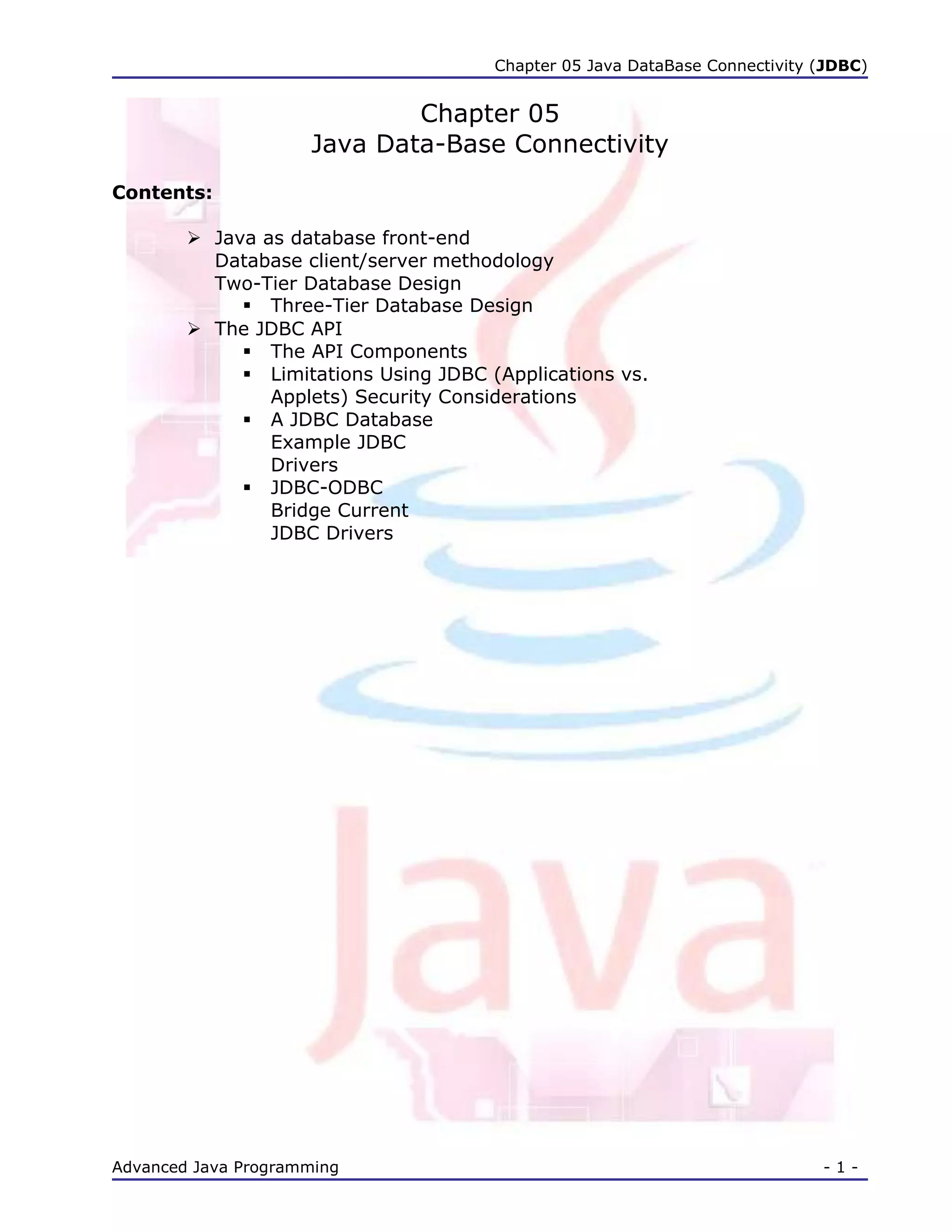 Ajp notes-chapter-05 | PDF