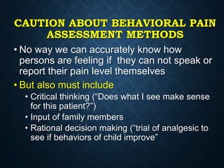 Pain Management in Children by Dr Ashok Jadon | PPTX