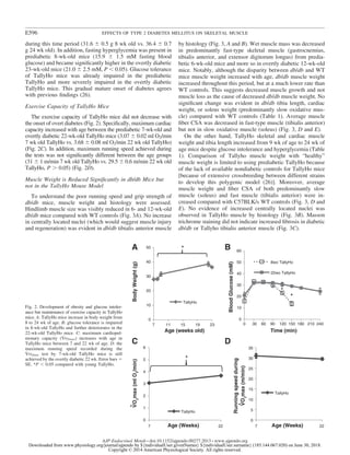 Effects of insulin resistance on skeletal muscle growth and exercise ...