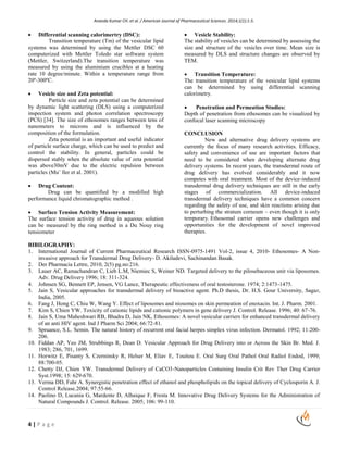ETHOSOMES: A NOVEL TRANSDERMAL DRUG DELIVERY SYSTEM | PDF