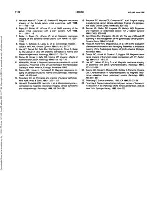 MRI of the Female Pelvis | PDF