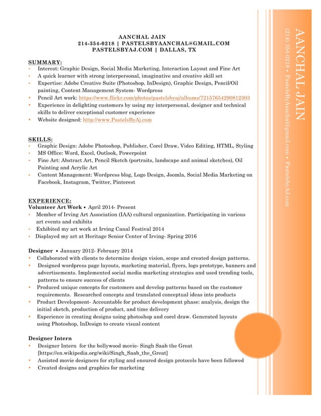 Aanchal's Resume | PDF