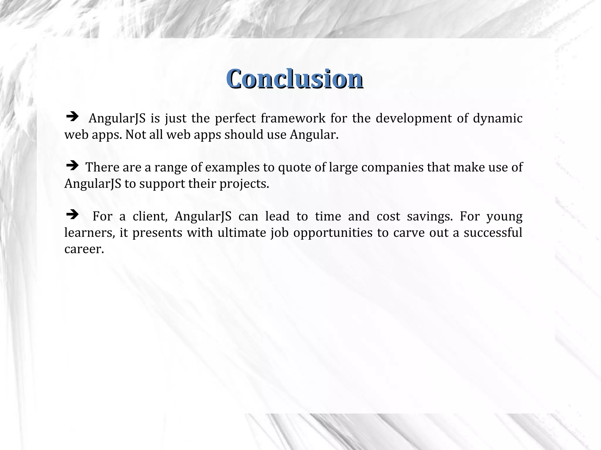 AngularJS – What, Why, Advantages and Disadvantages | PPT