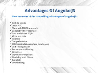 AngularJS – What, Why, Advantages and Disadvantages | PPT