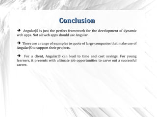 AngularJS – What, Why, Advantages and Disadvantages | PPT