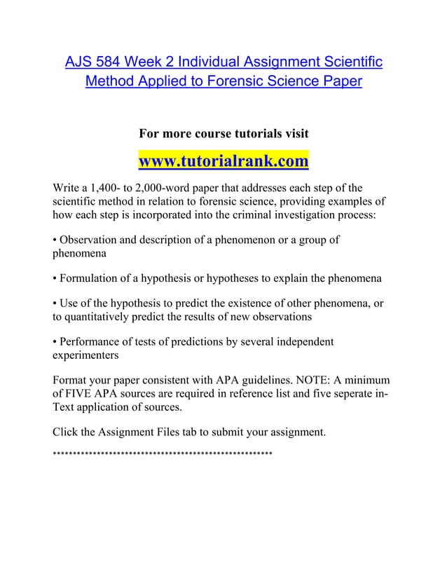 AJS 584 Effective Communication - tutorialrank.com