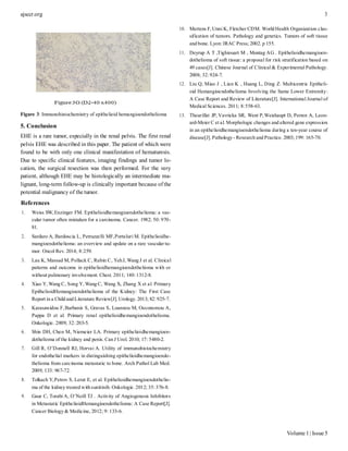 Primary Epithelioid Hemangioendothelioma of the Kidney Pelvis | PDF