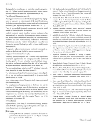 Juvenile Gigantomastia: About a Case and Review of the Literature | PDF