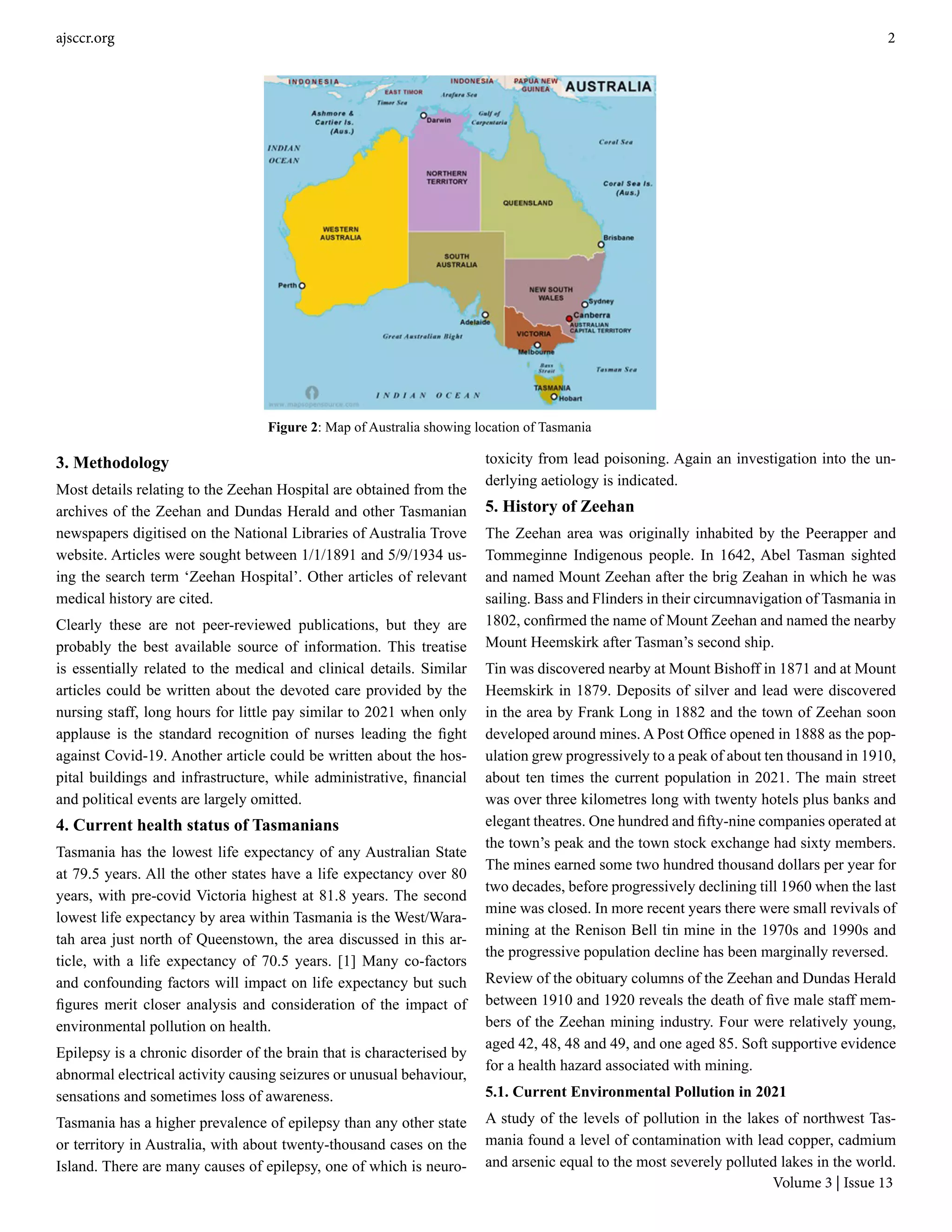 Zeehan Hospital, Zeehan, Tasmania. The First Forty Years, During The ...