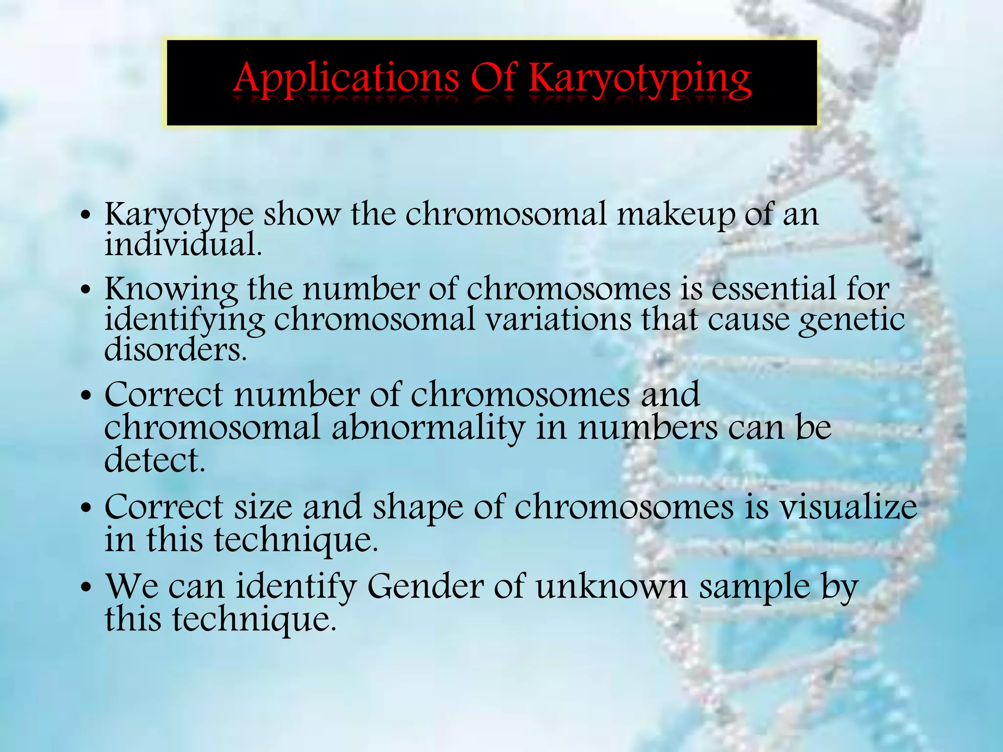 Advanced Techniques In Molecular Cytogenetics Karyotyping, FISH, CGH ...